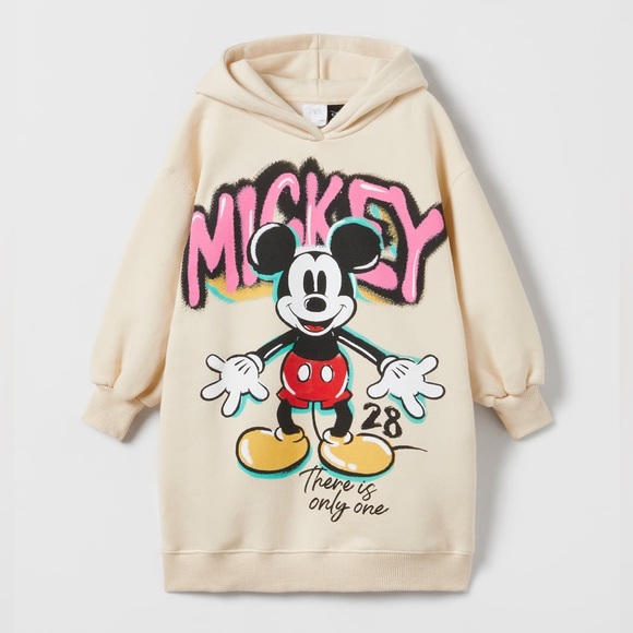 Zara | Shirts & Tops | Nwt Zara Mickey Mouse Disney Plush Dress | Poshmark
